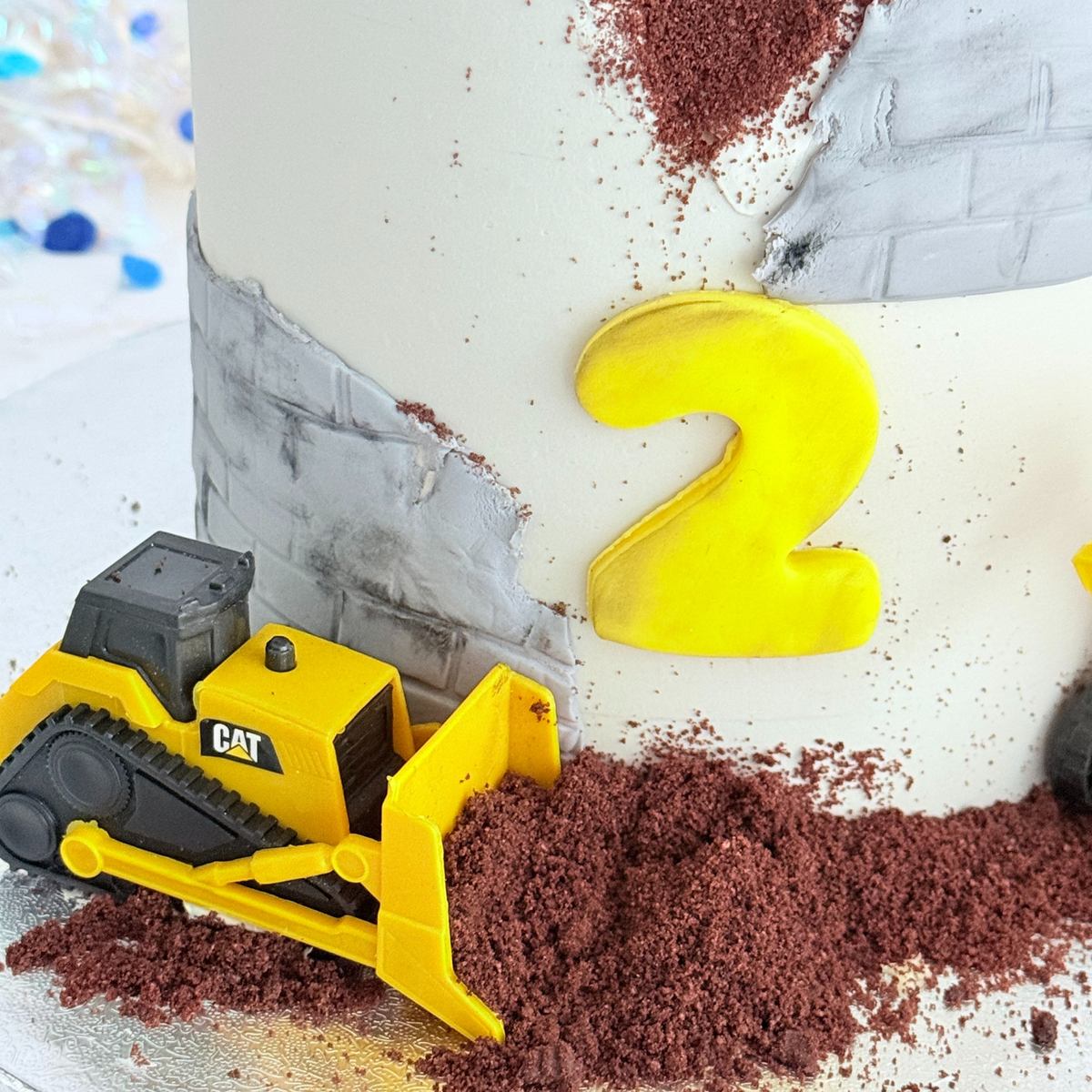 Digger Themed Tall Cake | Order Online & Get Fast Delivery in London